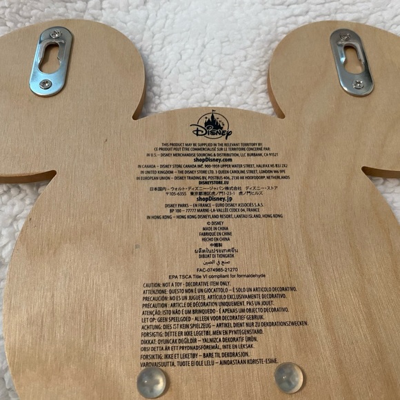Disney | Wall Decor | Disney Mickey Mouse Wall Hooks Wooden Wall Mount ...